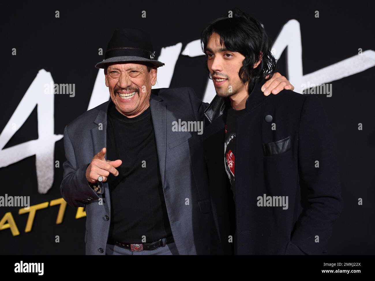 Danny Trejo and his son at the Los Angeles premiere of "Alita: Battle ...
