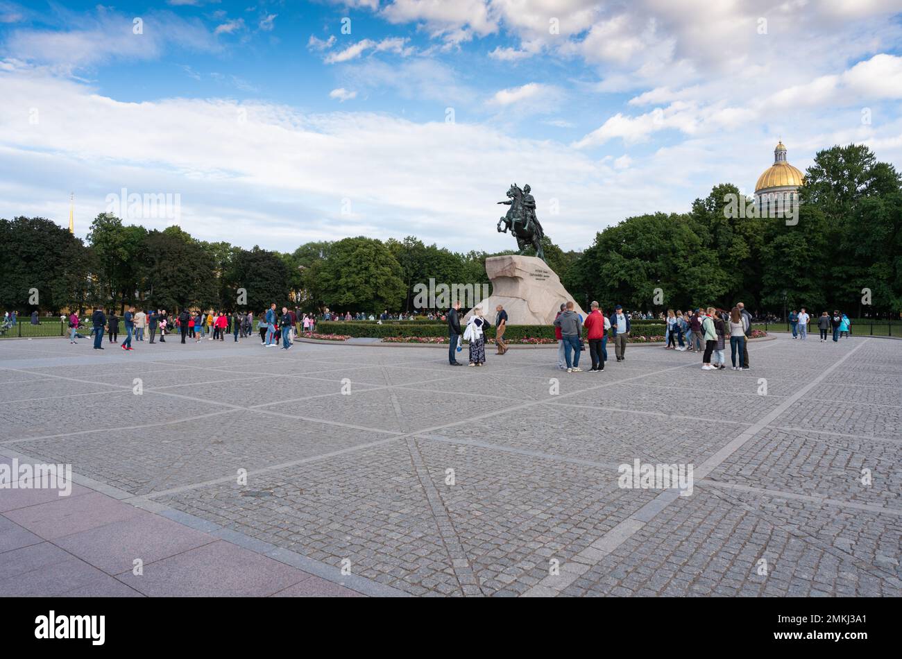 St Petersburg party square of December Stock Photo - Alamy