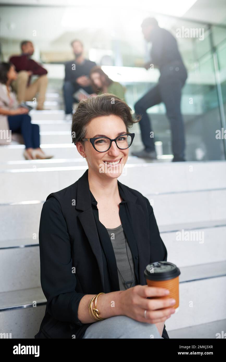 I feel highly motivated to make a success of myself. Portrait of a ...