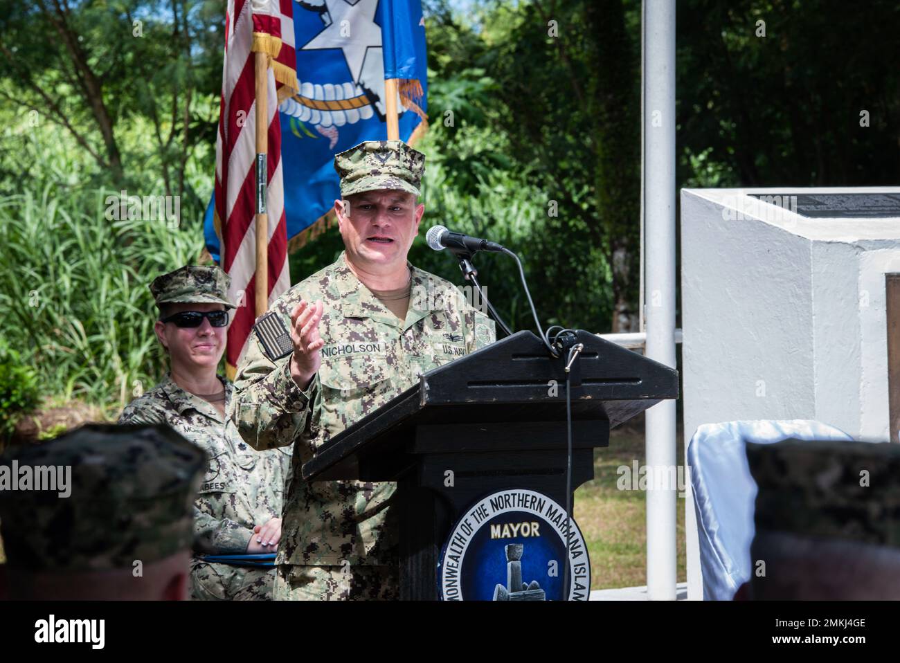 TINIAN, Northern Mariana Islands (Sept. 14, 2022) – Guest speaker Rear ...
