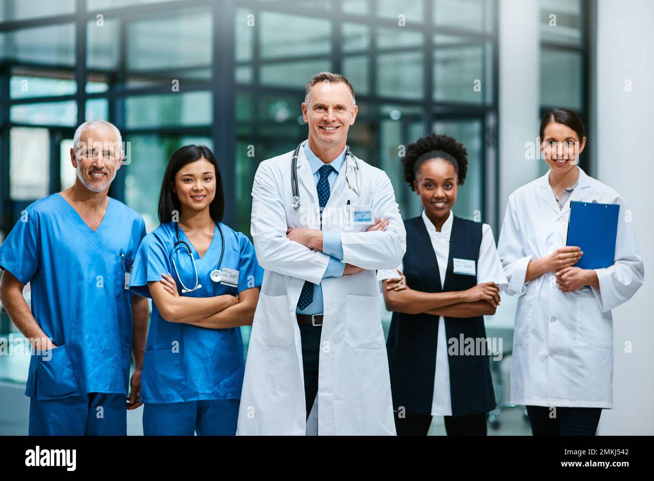 Were the team here to take care of you. Portrait of a group of medical ...