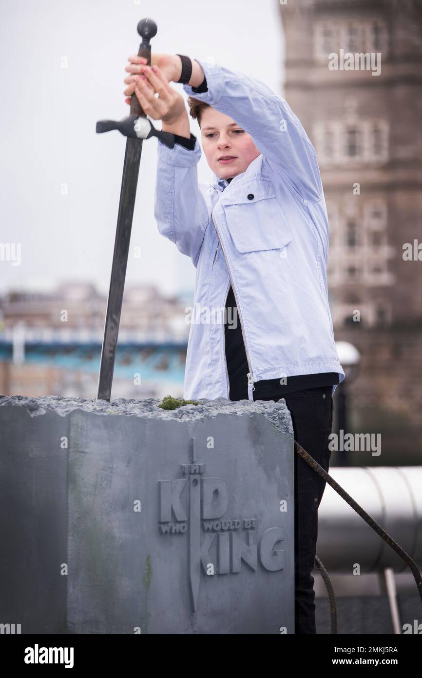 British actor Louis Ashbourne Serkis poses for photographers upon ...