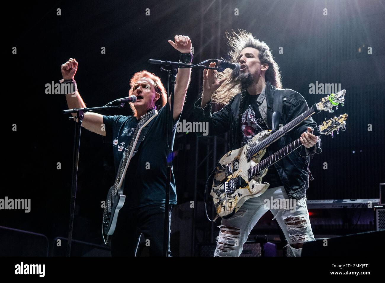 David Ellefson, left, and Ron Thal performs with The Stowaways of The ...