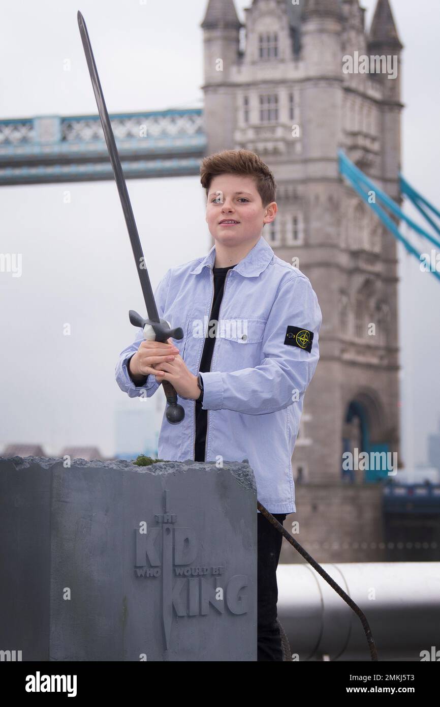 British actor Louis Ashbourne Serkis poses for photographers upon ...