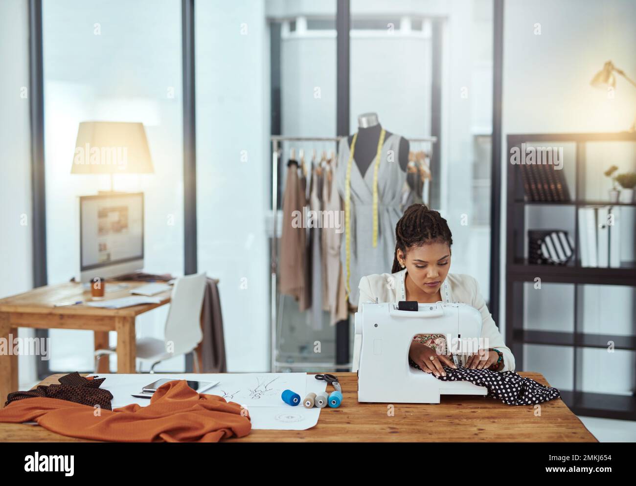 Women stitching in small workshop hi-res stock photography and images ...