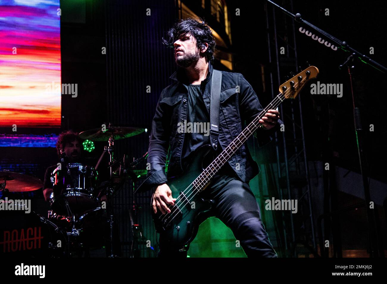 Tobin Esperance of Papa Roach performs on board the Carnival Valor ...