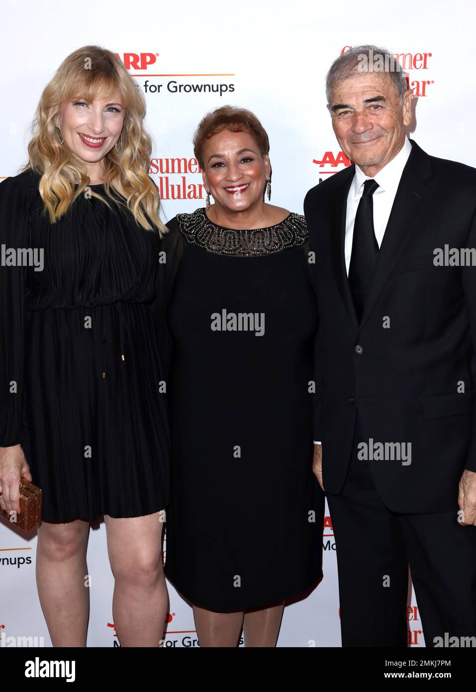 Denise Grayson, from left, AARP CEO Jo Ann Jenkins, and Robert Forster ...