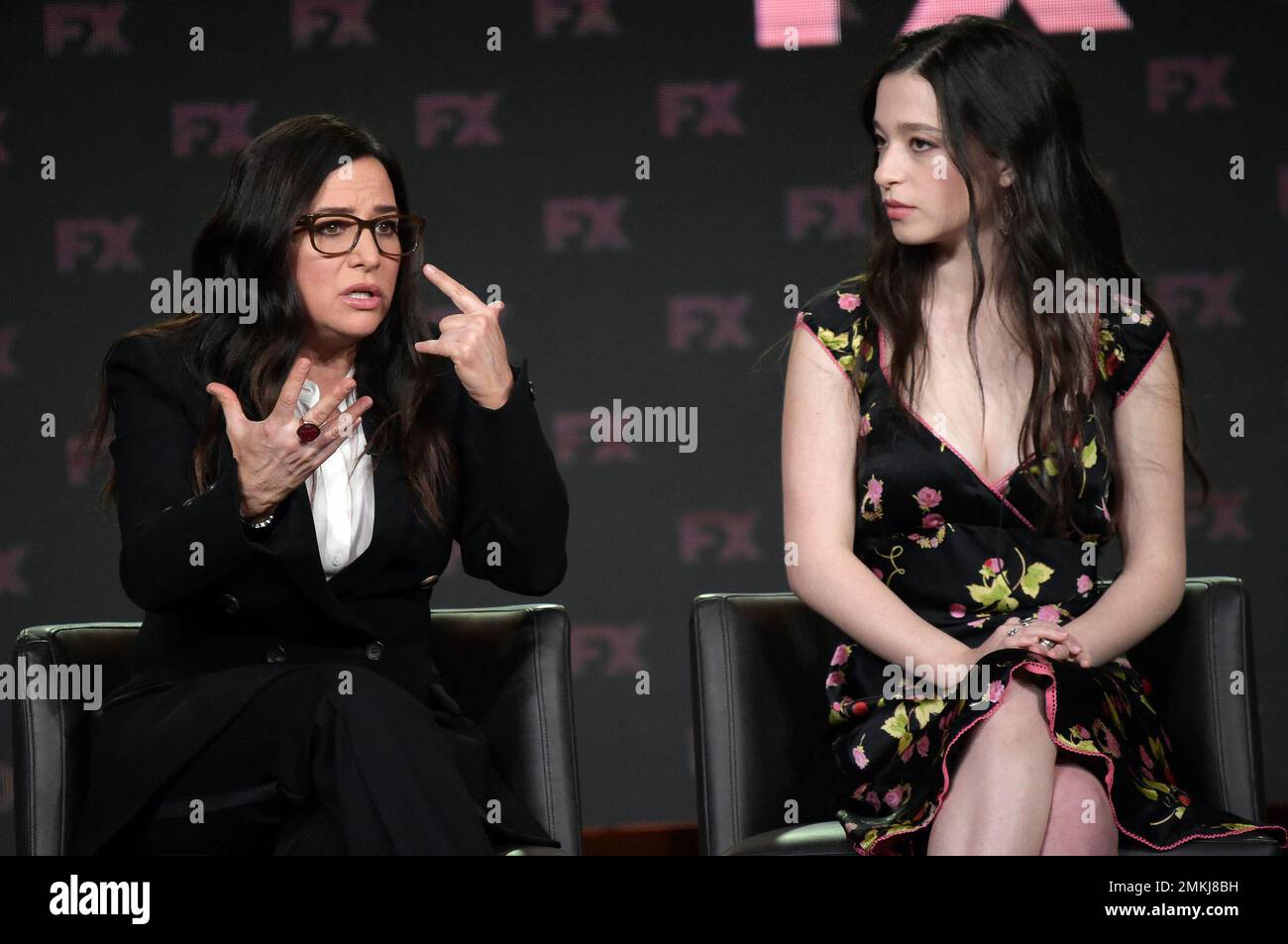 Pamela Adlon, left, and Mikey Madison participate in the "Better Things ...