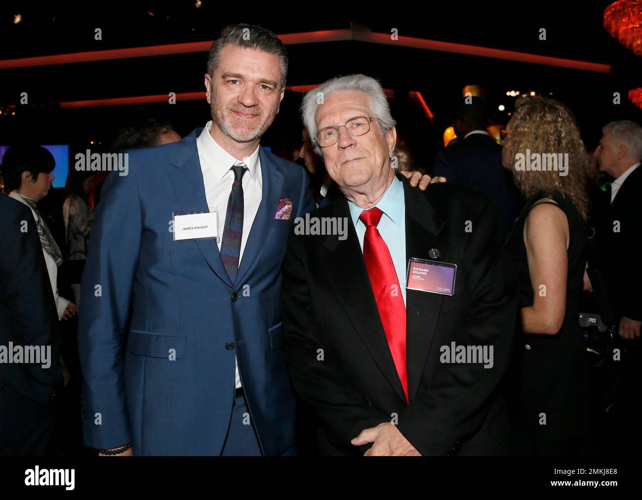 James Knight, left, and Richard Edlund attend the 91st Academy Awards ...