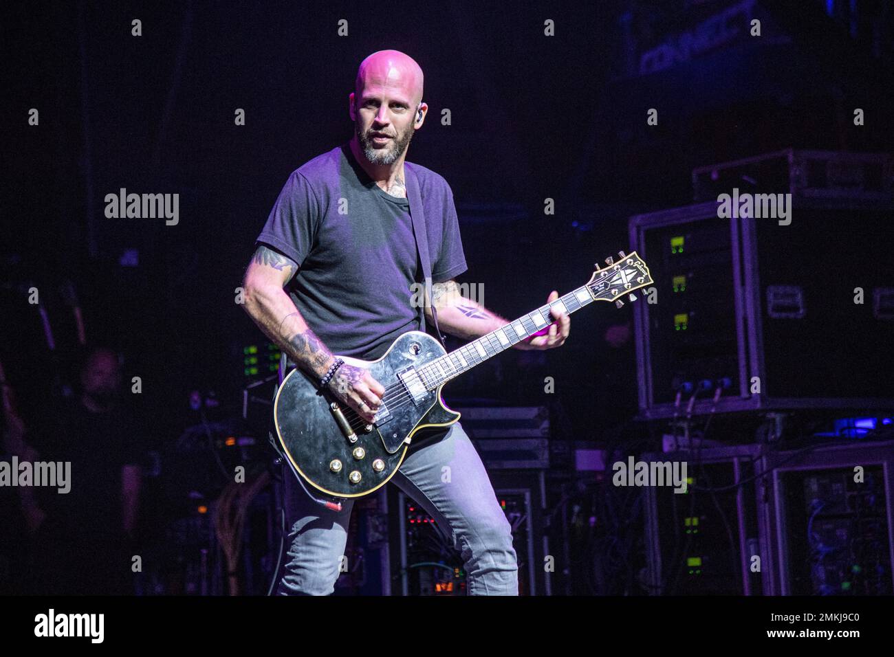 Matt Wantland of 10 Years performs on board the Carnival Valor during ...