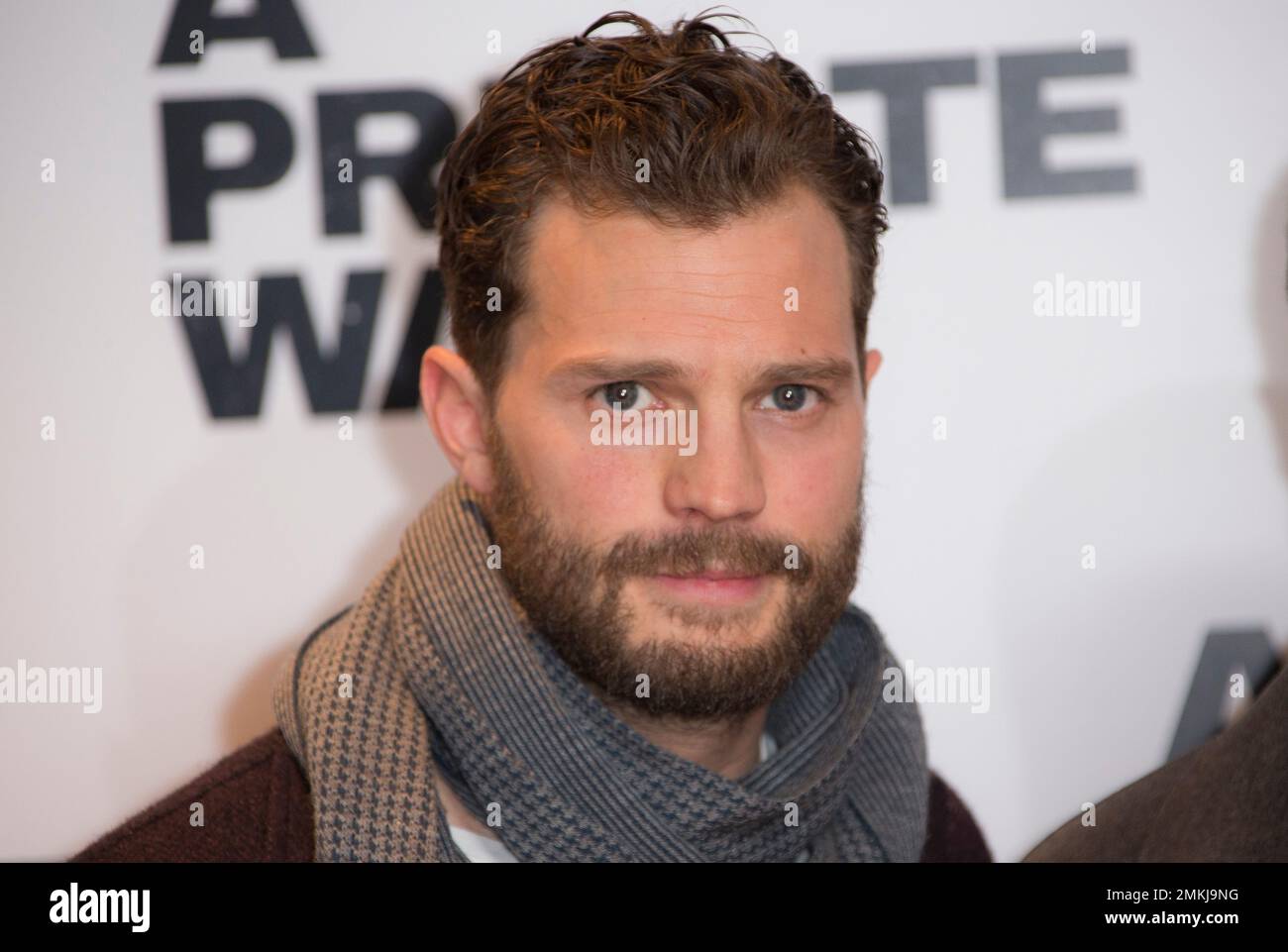 British actor Jamie Dornan poses for photographers upon arrival for a ...