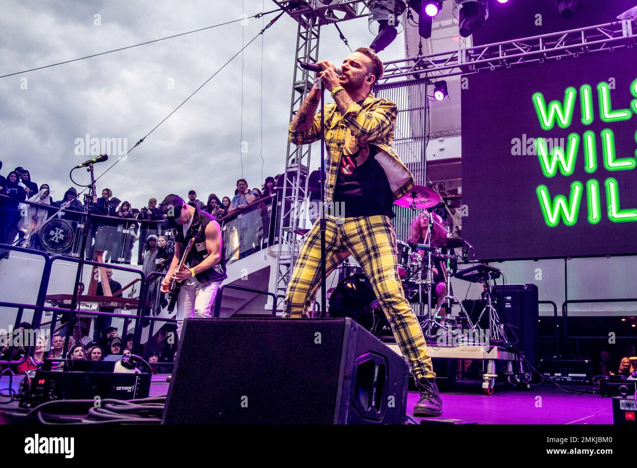 Chad Nicefield of Wilson performs on board the Carnival Valor during ...