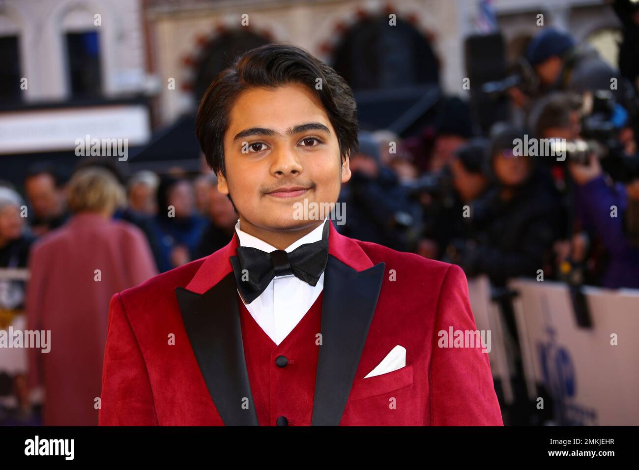 Actor Dean Chaumoo poses for photographers upon arrival for the ...