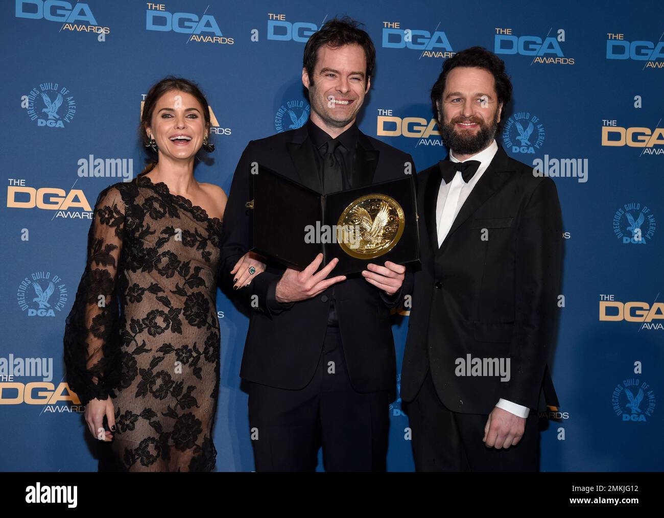 Bill Hader, center, winner of the award for outstanding directorial achievement in a comedy ...