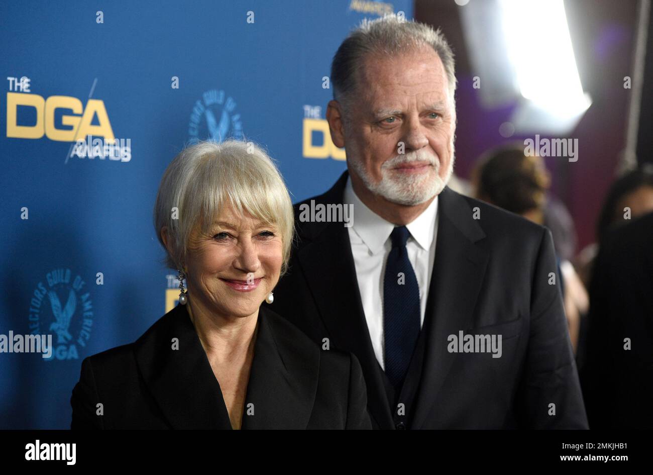 Helen Mirren, left, and Taylor Hackford arrive at the 71st annual DGA ...