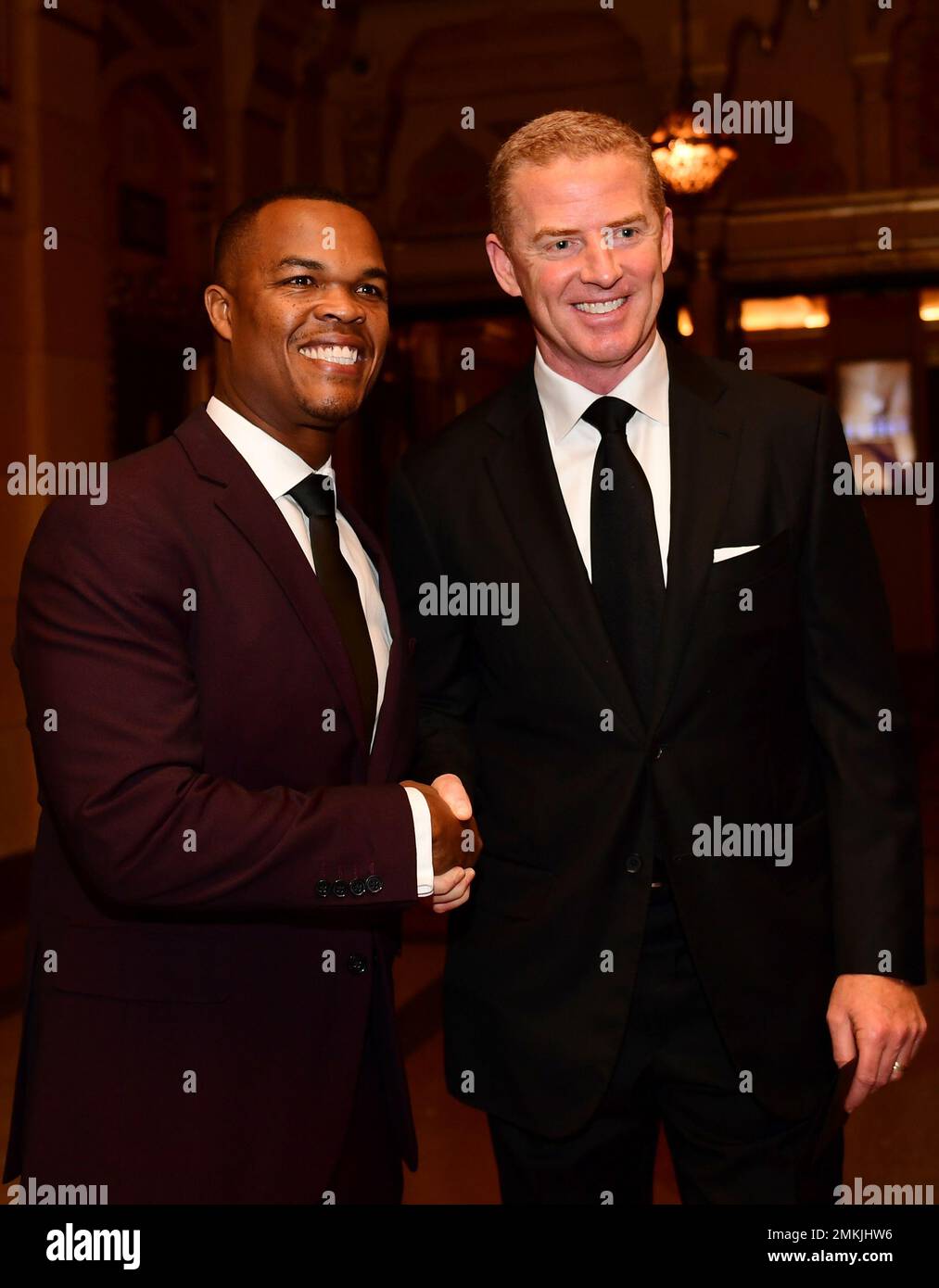 Jason Garrett, right, attends the 8th Annual NFL Honors at The Fox ...
