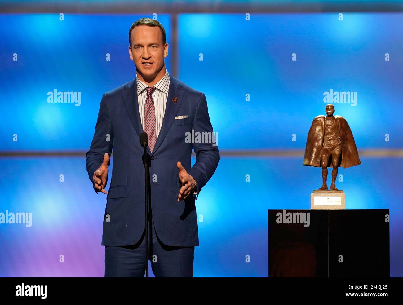 Former NFL player Peyton Manning presents the Walter Payton NFL man of ...
