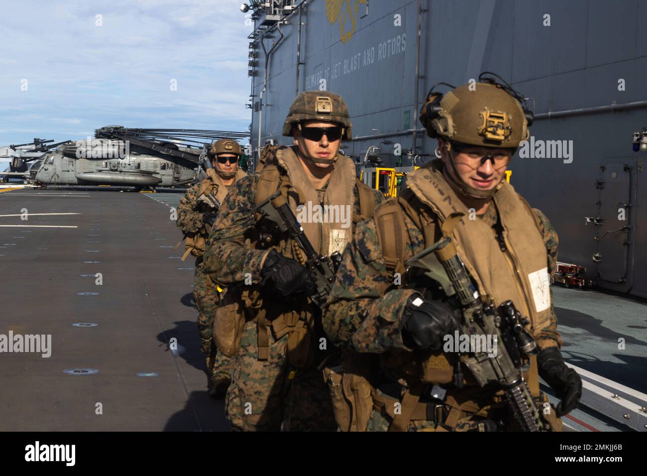 U.S. Marines, with Battalion Landing Team 2/5, 31st Marine ...