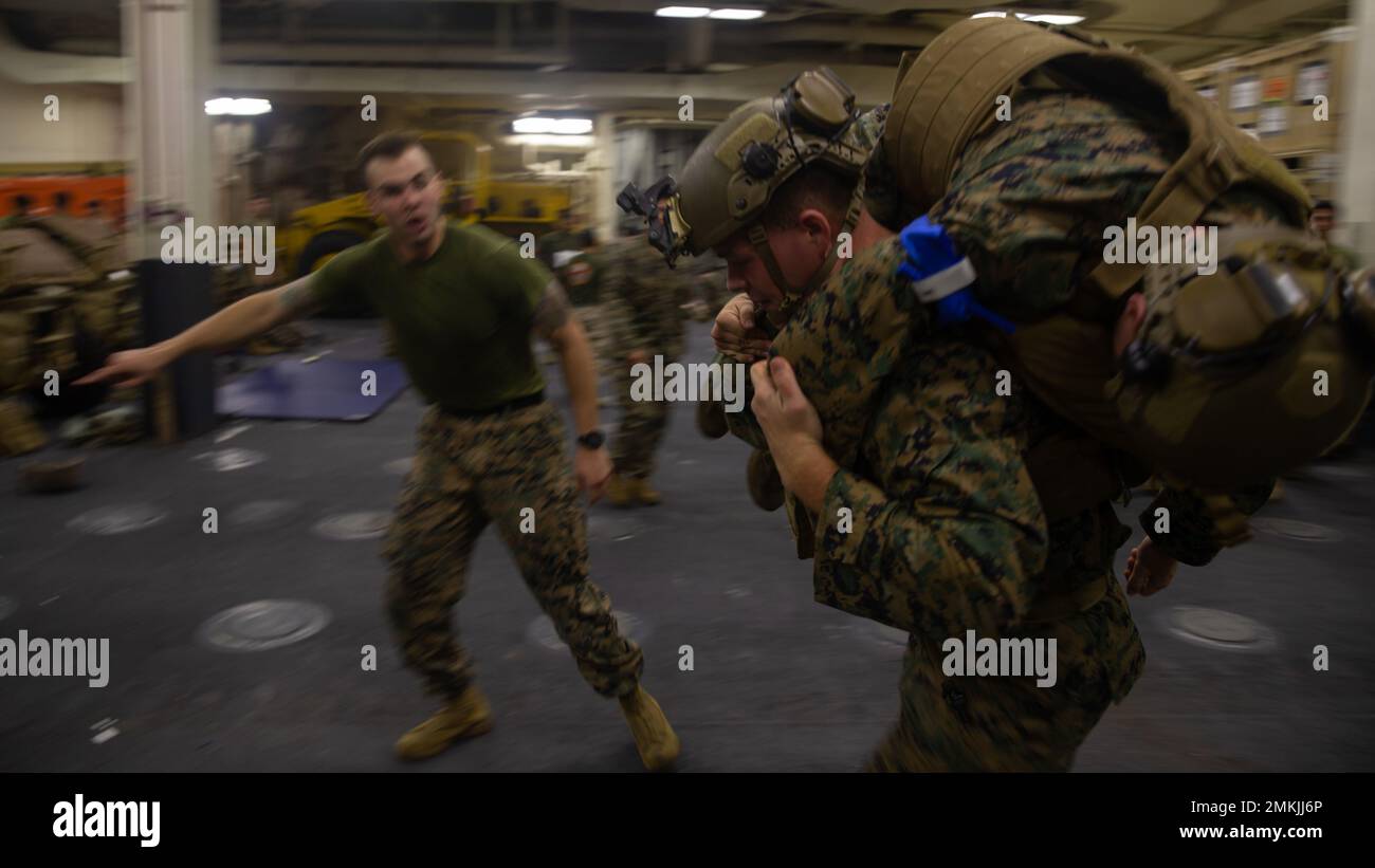 U.S. Marine Corps Lance Cpl. Mason Unsel, an infantry Marine, with ...