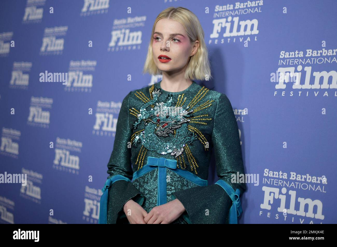Lucy Boynton attends the 2019 Santa Barbara International Film Festival ...
