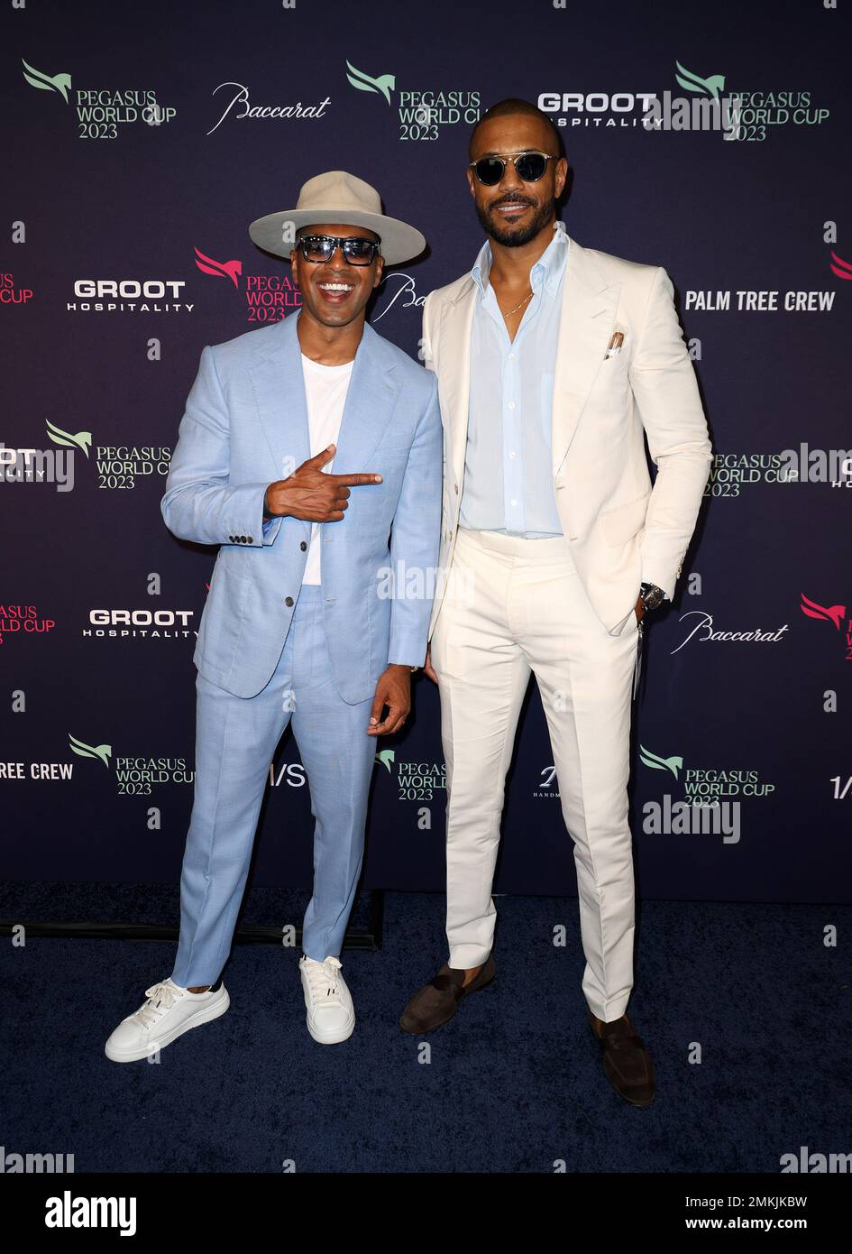 HALLANDALE, FLORIDA - JANUARY 28: (L-R) Martin 2 Smoove and Brian Poli ...