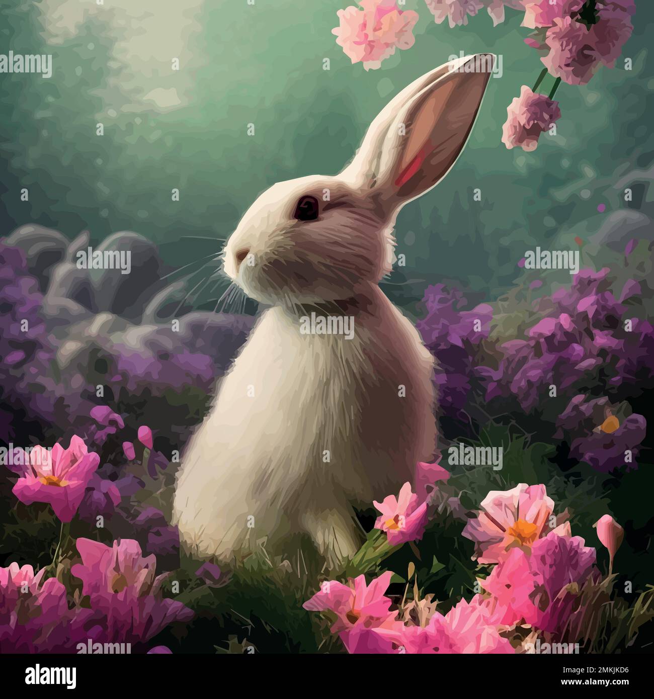 Flower border kids Stock Vector Images - Alamy