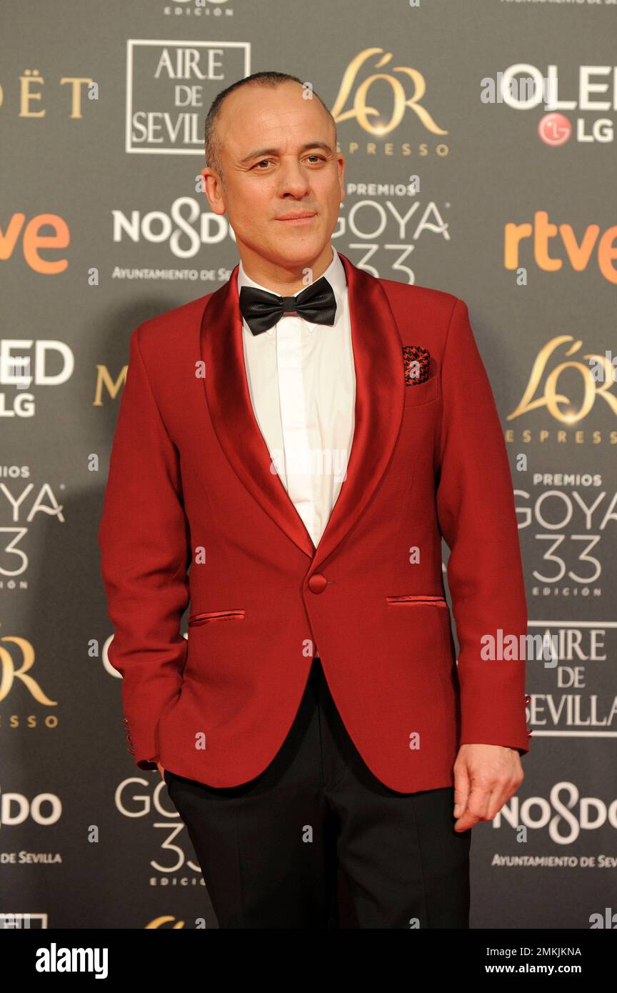 Spanish actor Javier Gutierrez poses for photographers on the red ...