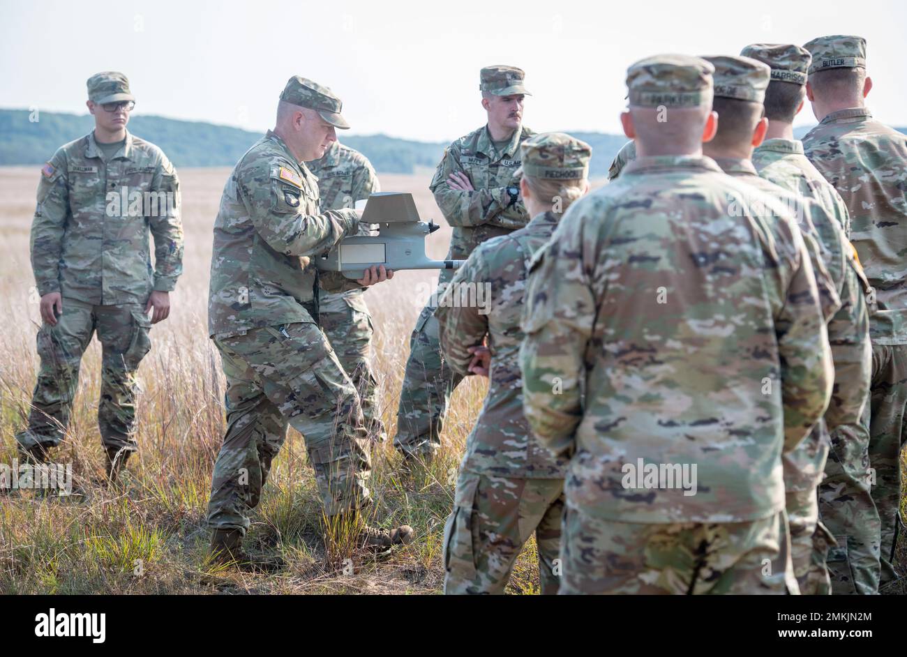 Wisconsin National Guard Soldiers fly an RQ-11B Raven Small Unmanned ...