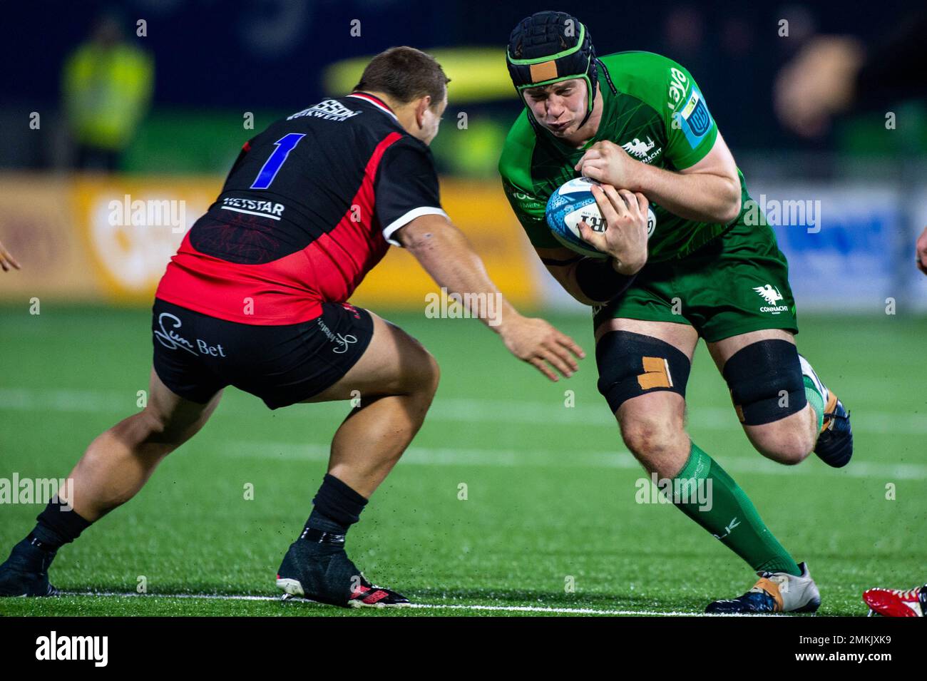 Galway, Ireland. 29th Jan, 2023. Darragh Murray of Connacht runs with ...