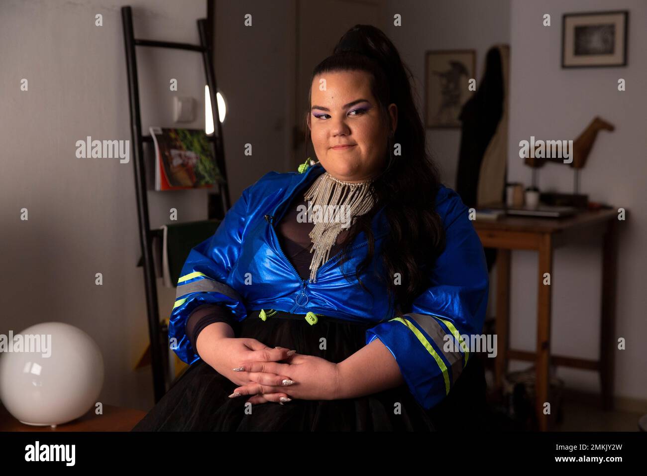 In this Tuesday, Jan. 29, 2019, photo, Israeli Singer Netta Barzilai ...