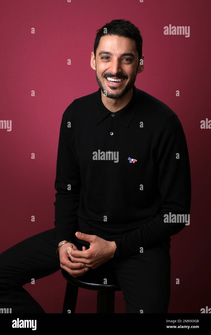 Karan Oberoi, a cast member in The CW series "Roswell," poses for a ...