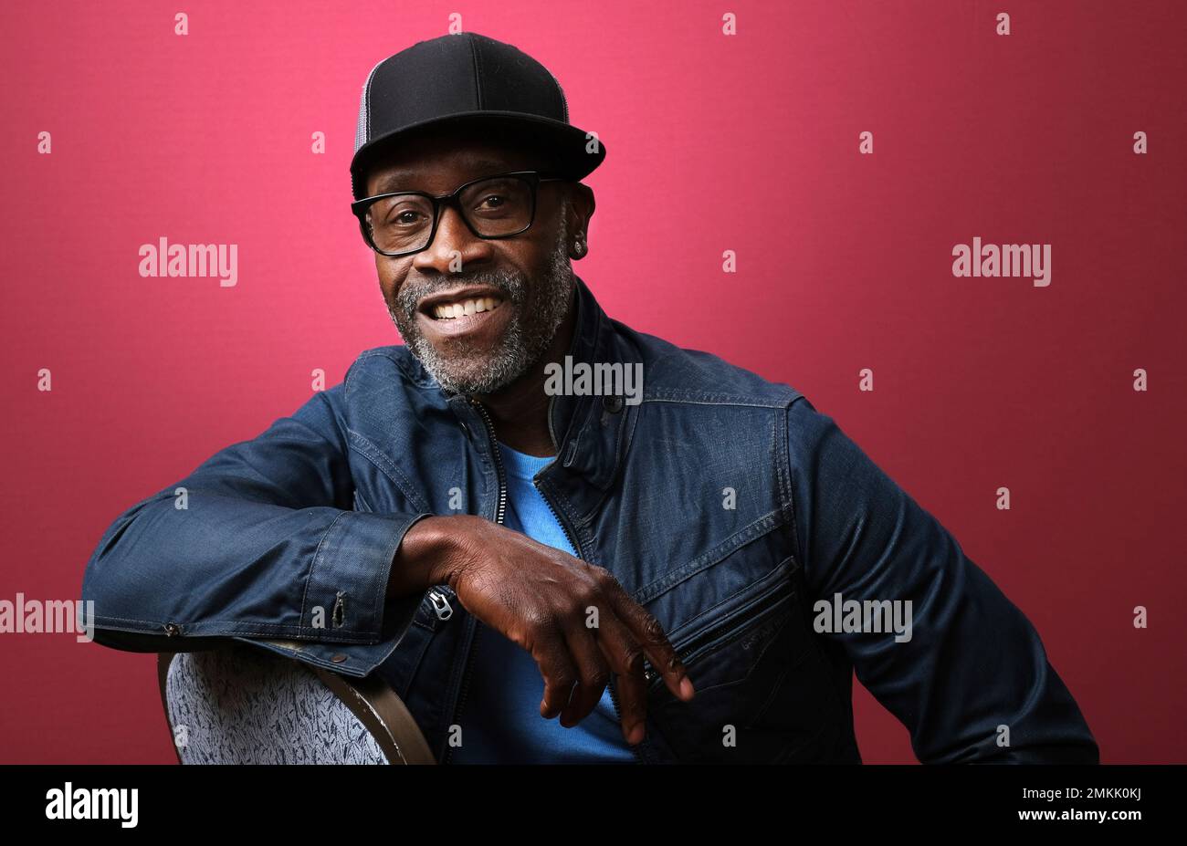 Don Cheadle, a cast member in the Showtime series "Black Monday," poses ...