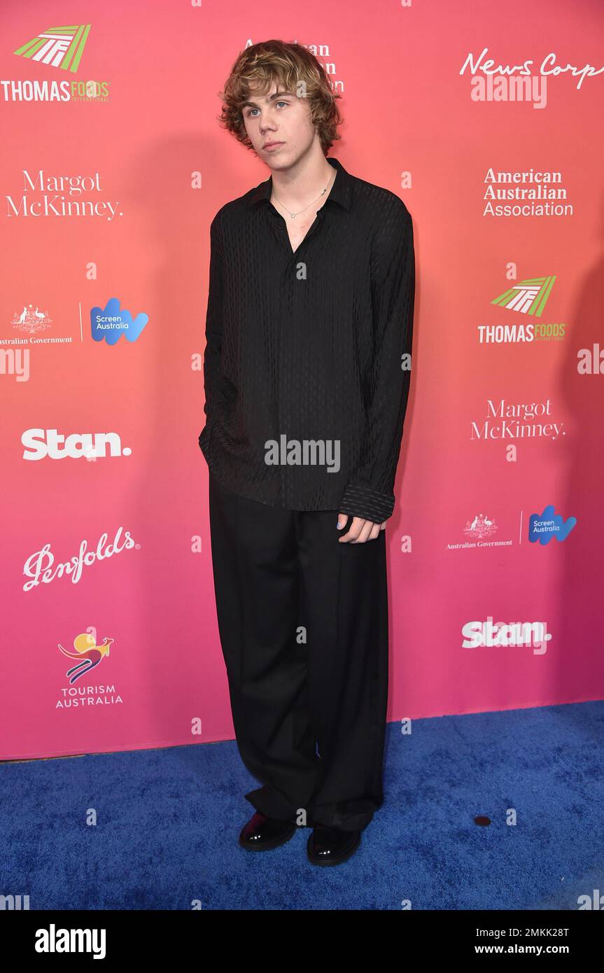 The Kid LAROI arrives at the G'Day USA Arts Gala on Saturday, Jan. 28 ...