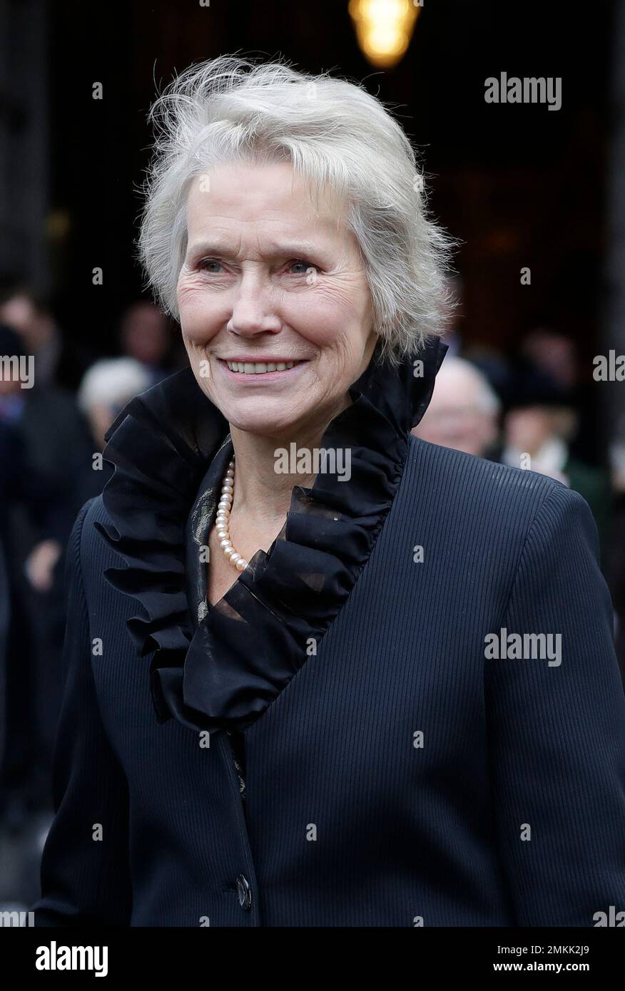 British politician Virginia Bottomley leaves after attending a service ...