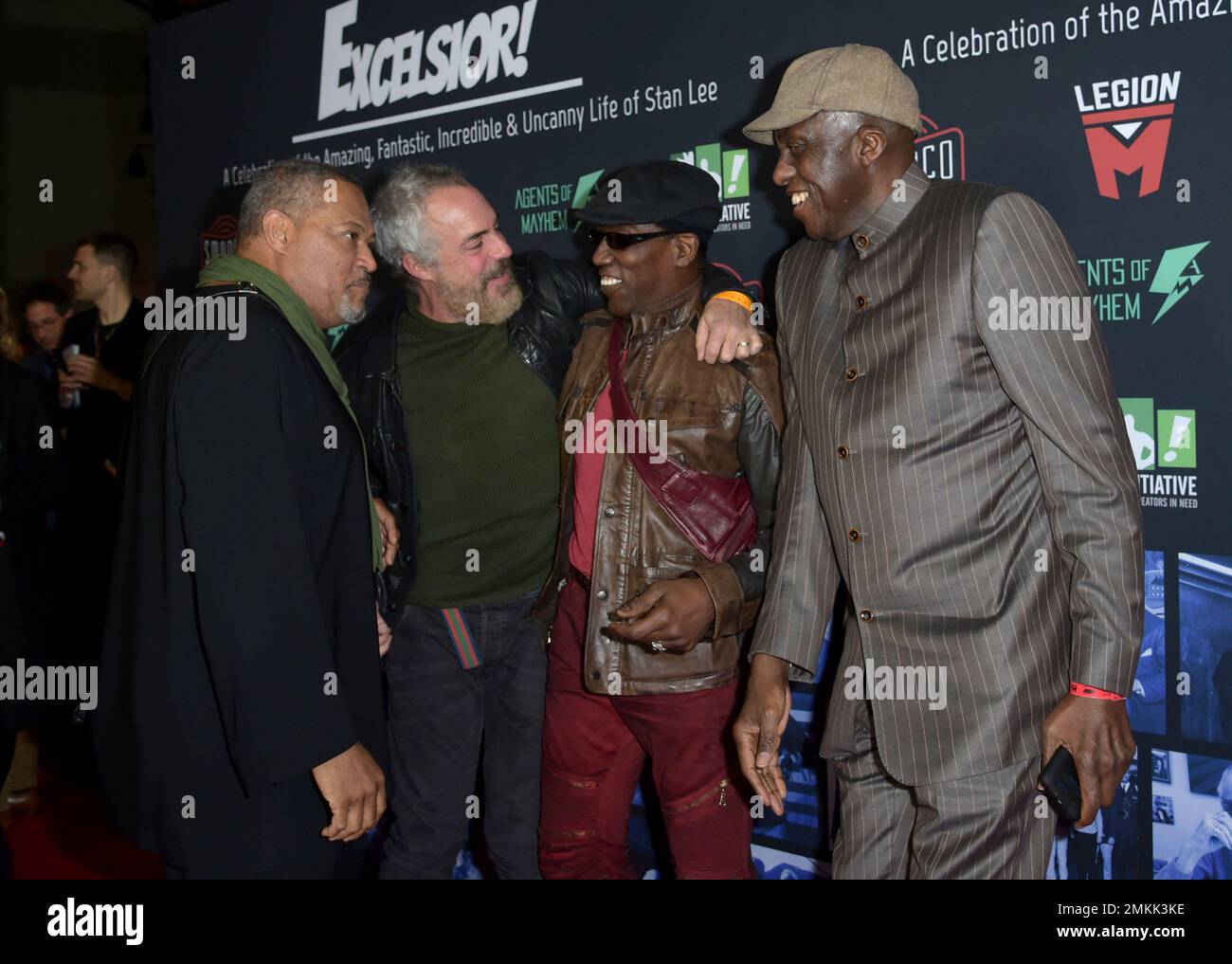 Laurence Fishburne, from left, Titus Welliver, Wesley Snipes and Bill ...