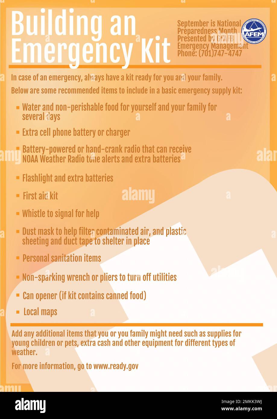 This poster was created to highlight National Preparedness Month for ...