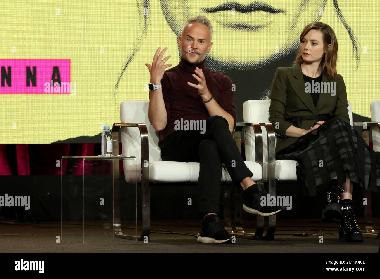 Executive Producer and Series Creator Oliver Lansley, left, and Lydia ...