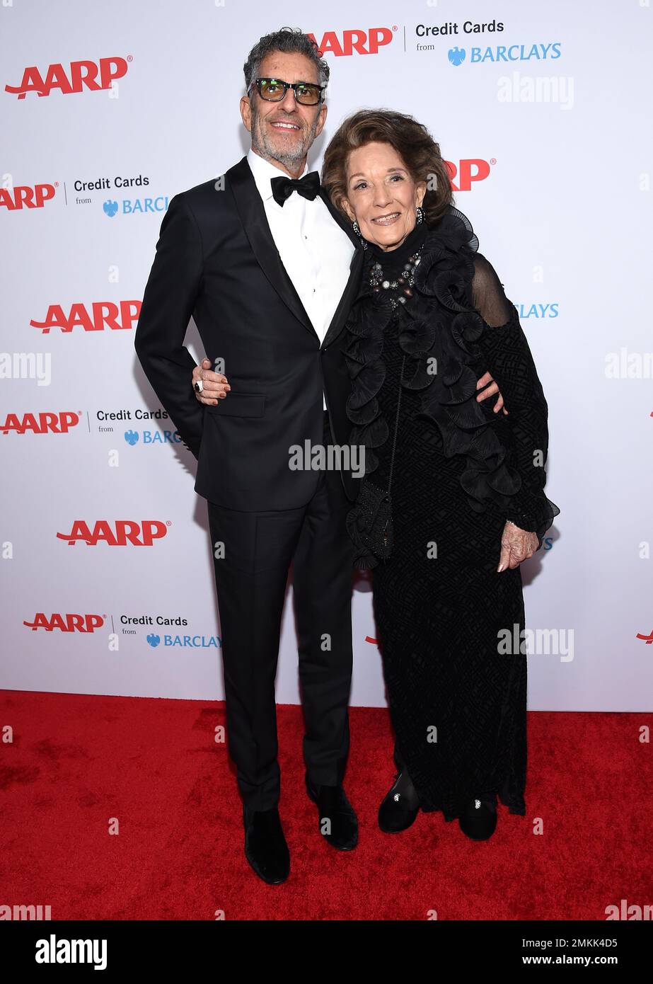 Beverly Hills, USA. 28th Jan, 2023. David Schiff and Charlotte Schiff arriving to the AARP ...
