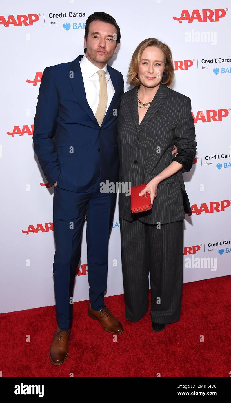 Beverly Hills, USA. 28th Jan, 2023. Jason Butler and Jennifer Ehle ...