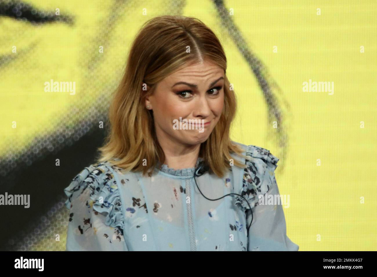 Anna Paquin participates in the 'Flack' show panel during the Pop TV ...