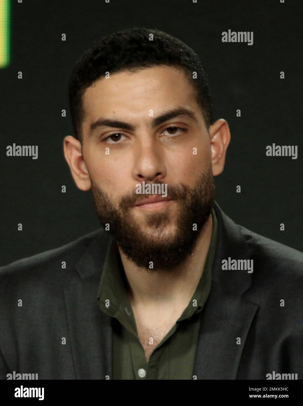 Zeeko Zaki participates in the 'The FBI' show panel during the CBS ...