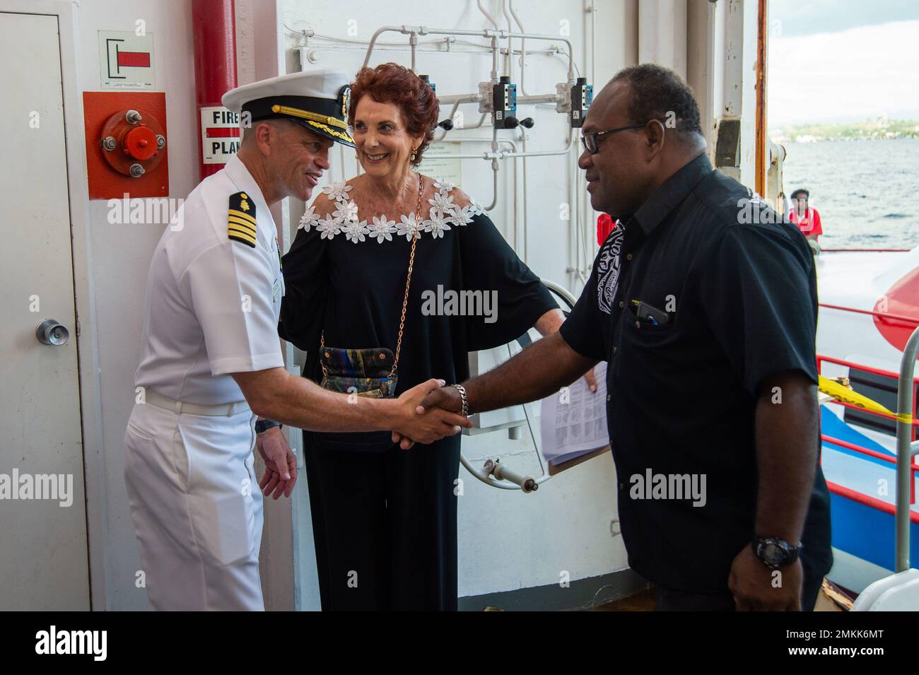 HONIARA, Solomon Islands (Sep. 10, 2022) – Capt. Jeffrey Feinberg, commanding officer of ...