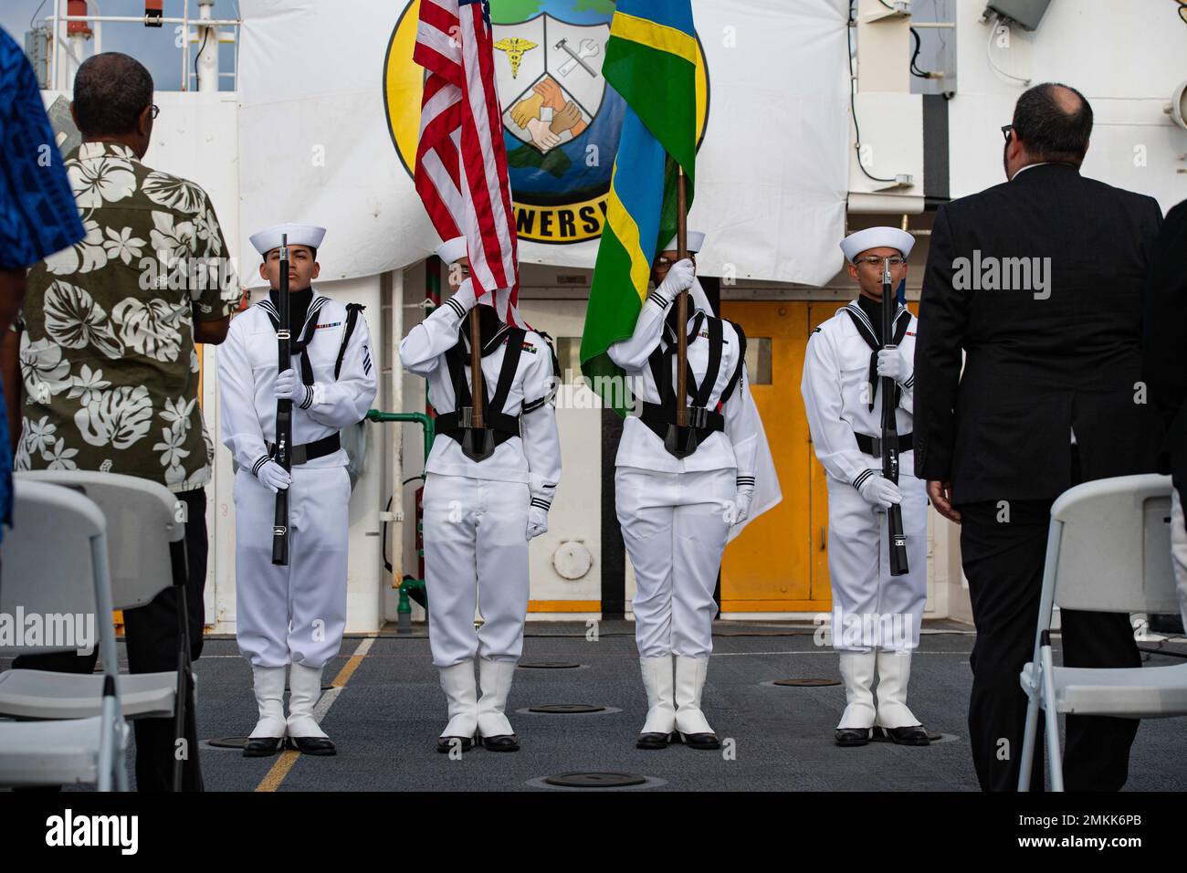 HONIARA, Solomon Islands (Sept. 10, 2022) – U.S. Navy sailors present ...