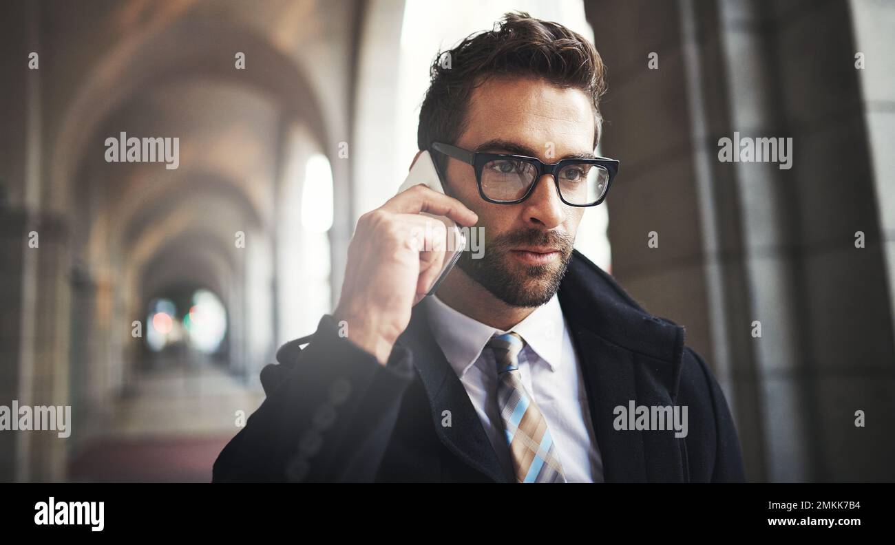 Stylish serious handsome man speaking hi-res stock photography and ...