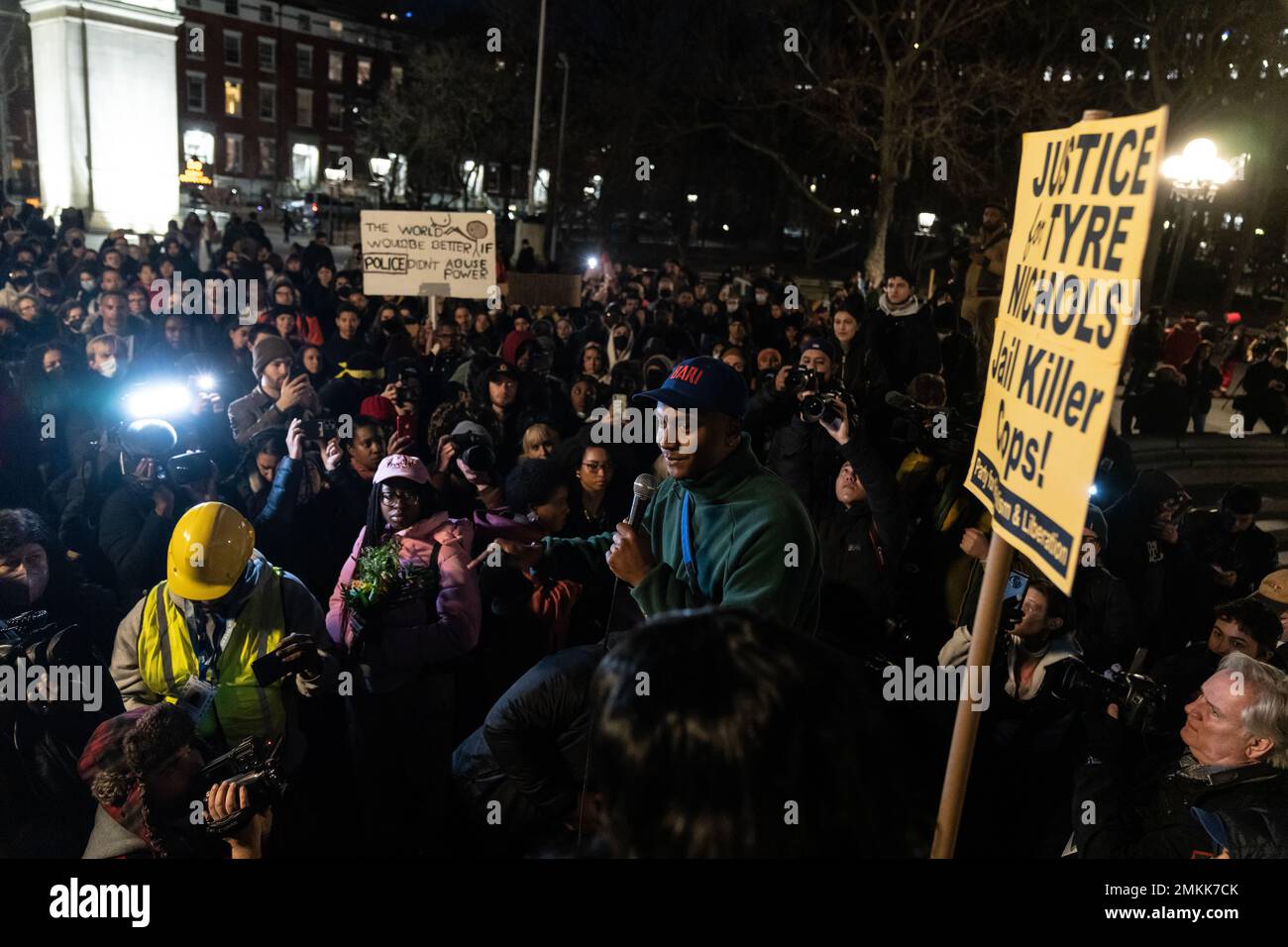 City Council Member Chi Osse speaks on Washington Square in New York on ...