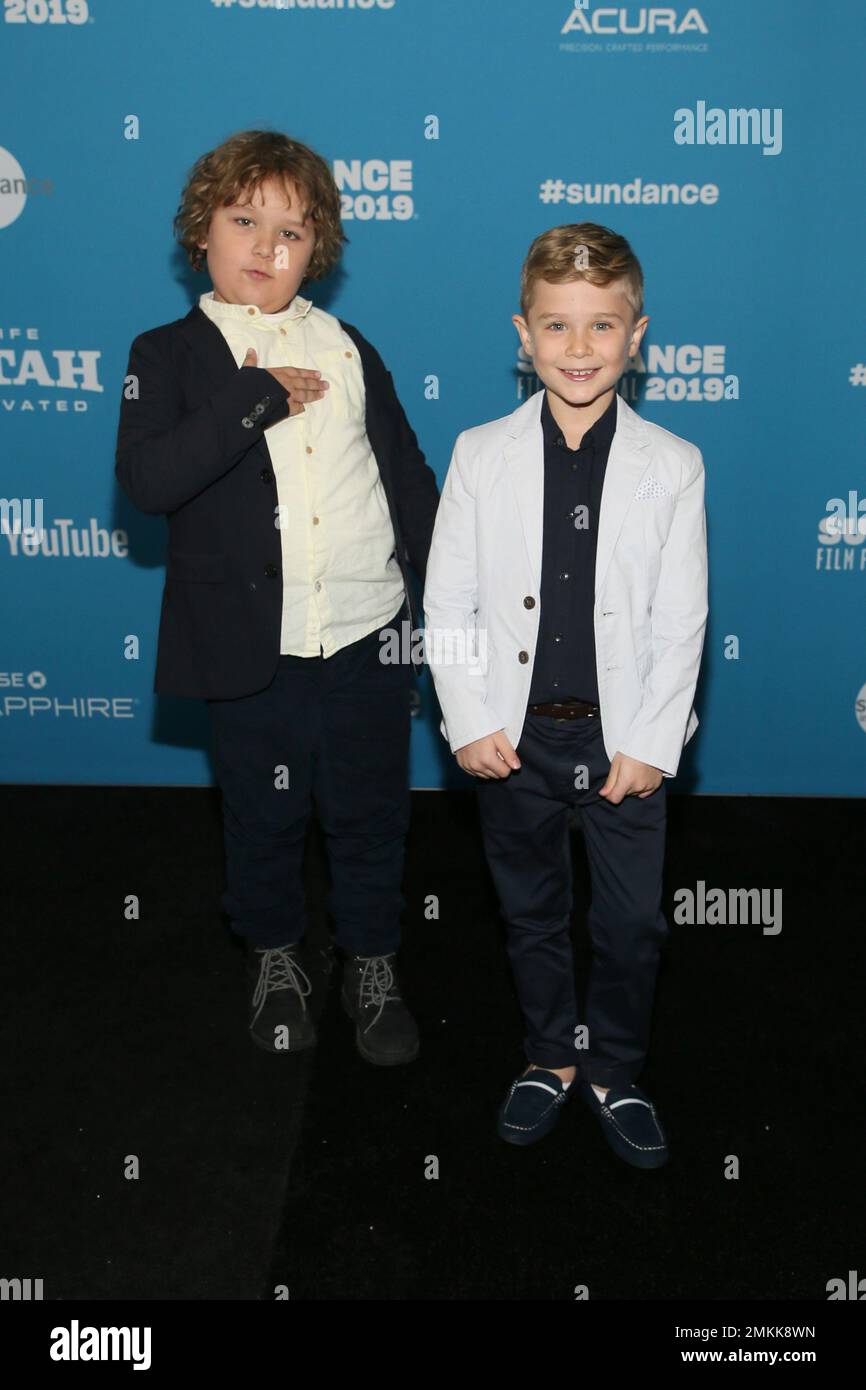 Actors Charlie Whitley, left, and Diesel La Torraca, right, pose at the ...