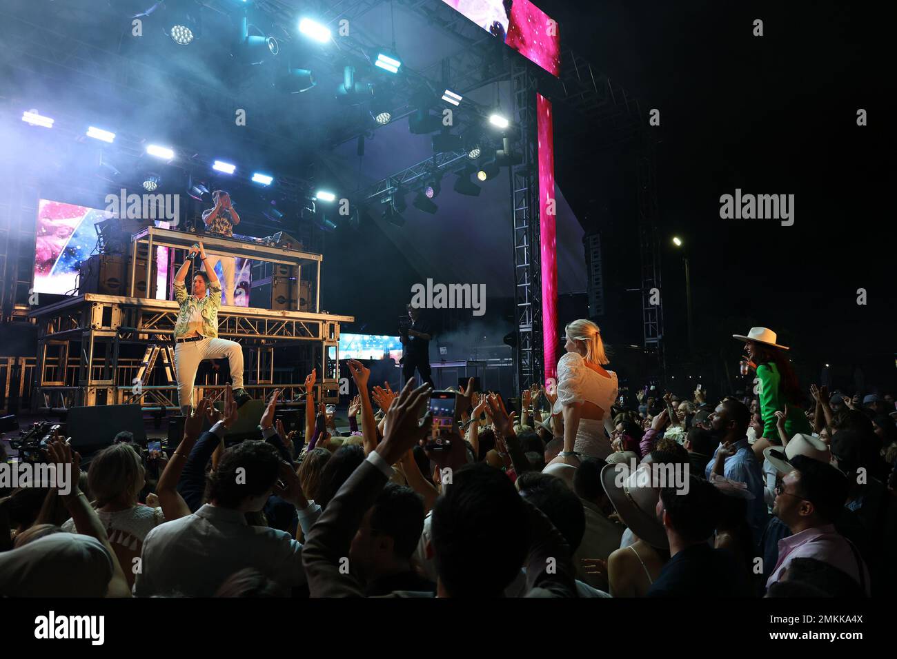HALLANDALE, FLORIDA - JANUARY 28: Justin Jesso appears onstage at the ...