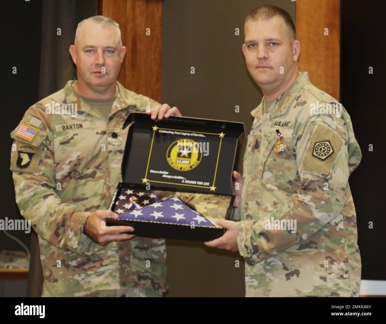 Lt. Col. Mike Barton, Commander of the Illinois Army National Guard's ...