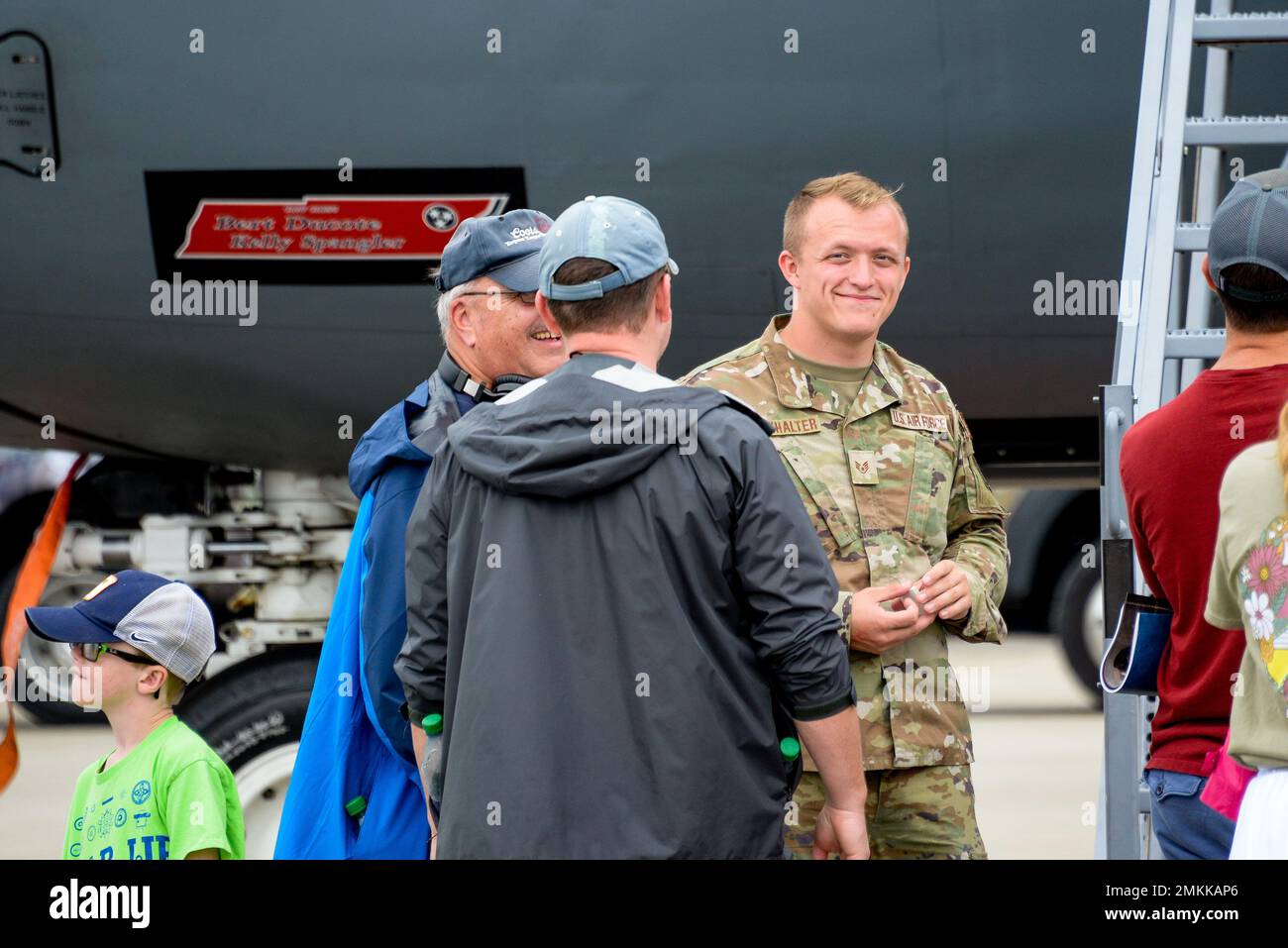 Members of the 134th Air Refueling Wing were on hand to assist the ...