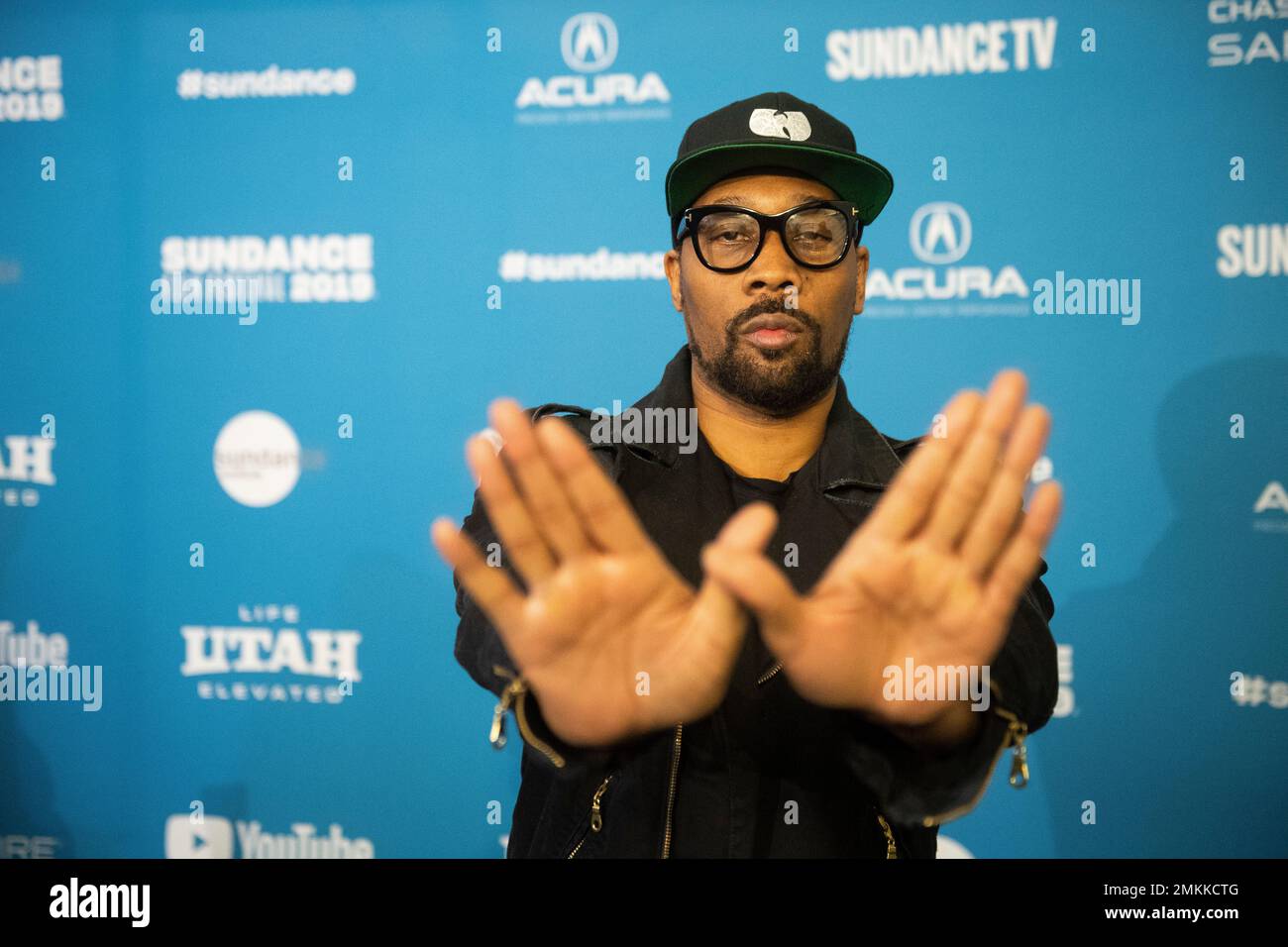 RZA poses at the premiere of "Wu-Tang Clan: Of Mics and Men" during the ...